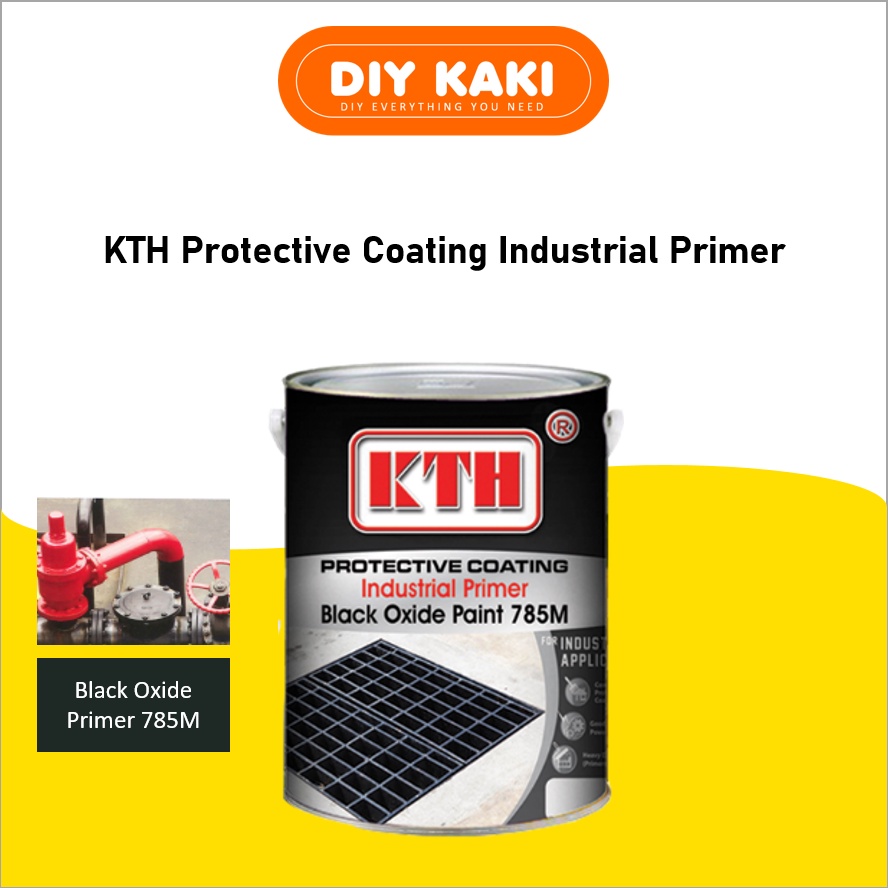 (3.5 Liter) KTH Protective Coating Industrial Primer Black Oxide Paint ...