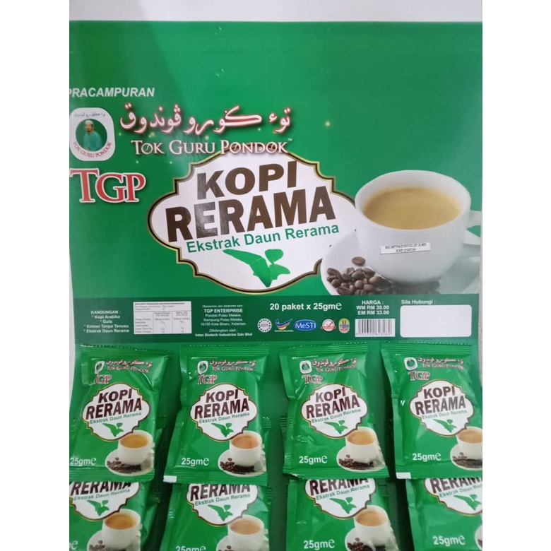 KOPI PAPAN KOPI RERAMA - Ekstrak Daun Rerama (TGP tok guru pondok ...