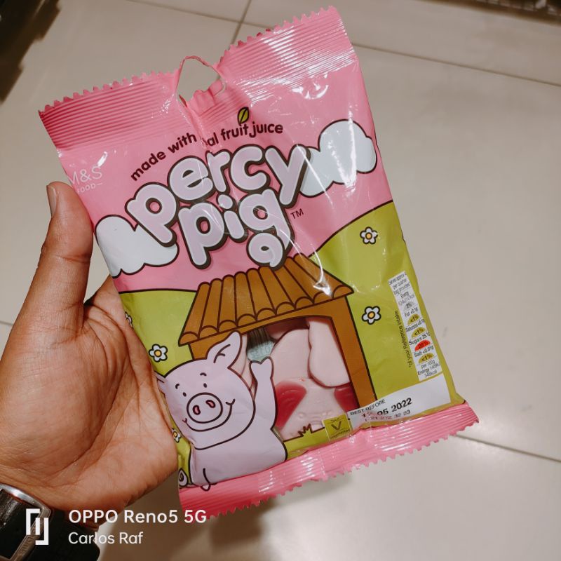 M&S Marks and Spencer Percy Pig Halal Plant Based Vegan Gluten Free Gummies-Phizzy Pig Tails/And ...