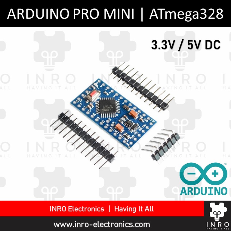 [3.3V / 5V] Arduino PRO MINI | ATmega328 | Shopee Malaysia