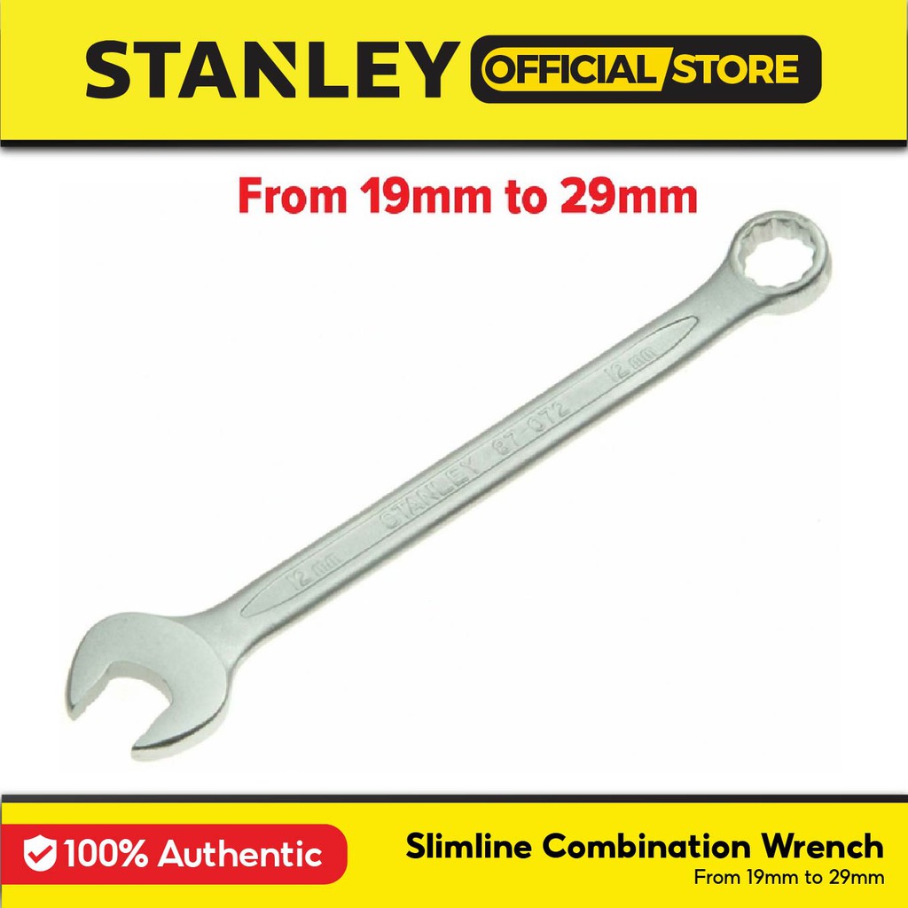 STANLEY Slimline Combination Wrench (19mm-29mm) | Shopee Malaysia