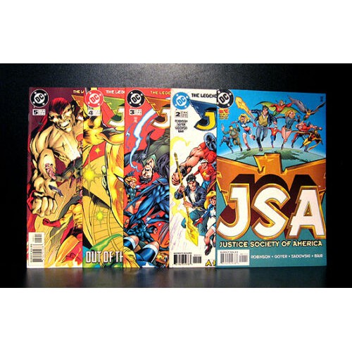 COMICS: DC: JSA #1-5 (1999), 1st Geomancer app/2nd Atom Smasher app | Shopee Malaysia