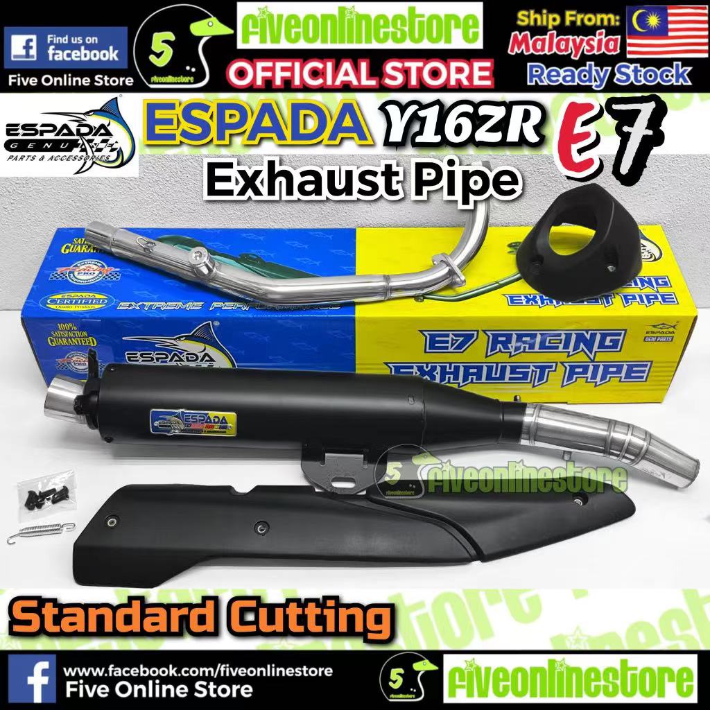 ESPADA Exhaust Pipe Cutting Standard E7 Yamaha Y16ZR Y16 Manifold 28MM 32MM Maniful STD Ekzos ...