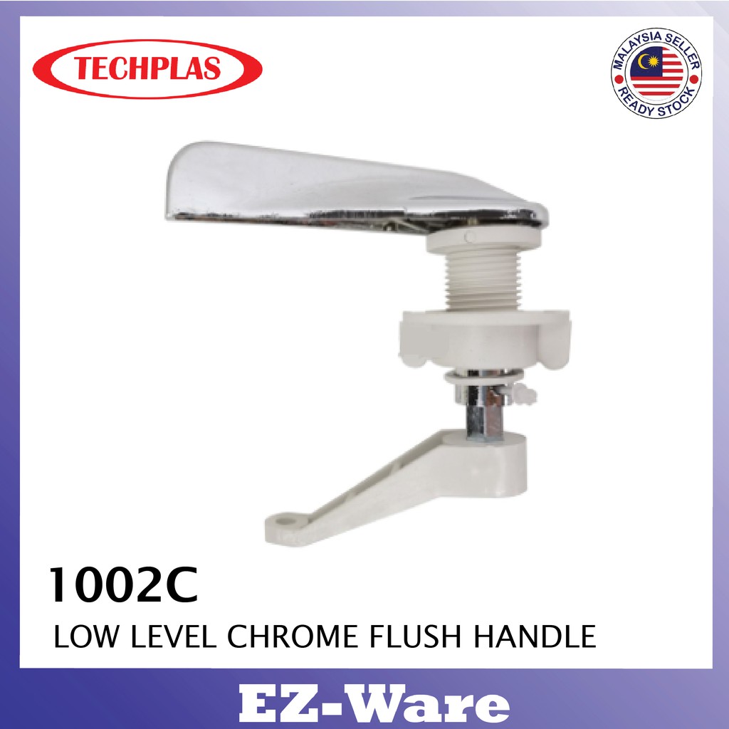 TECHPLAS 1002C LOW LEVEL CHROME PLATED PLASTIC LEVER HANDLE C/W CHROME ...