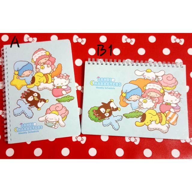 Sanrio characters weekly schedule book (Taiwan) | Shopee Malaysia