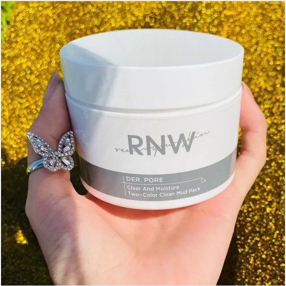 Rnw Black and white two-tone clay mask deep cleans pores and reduces acne Pore tightening acne ...