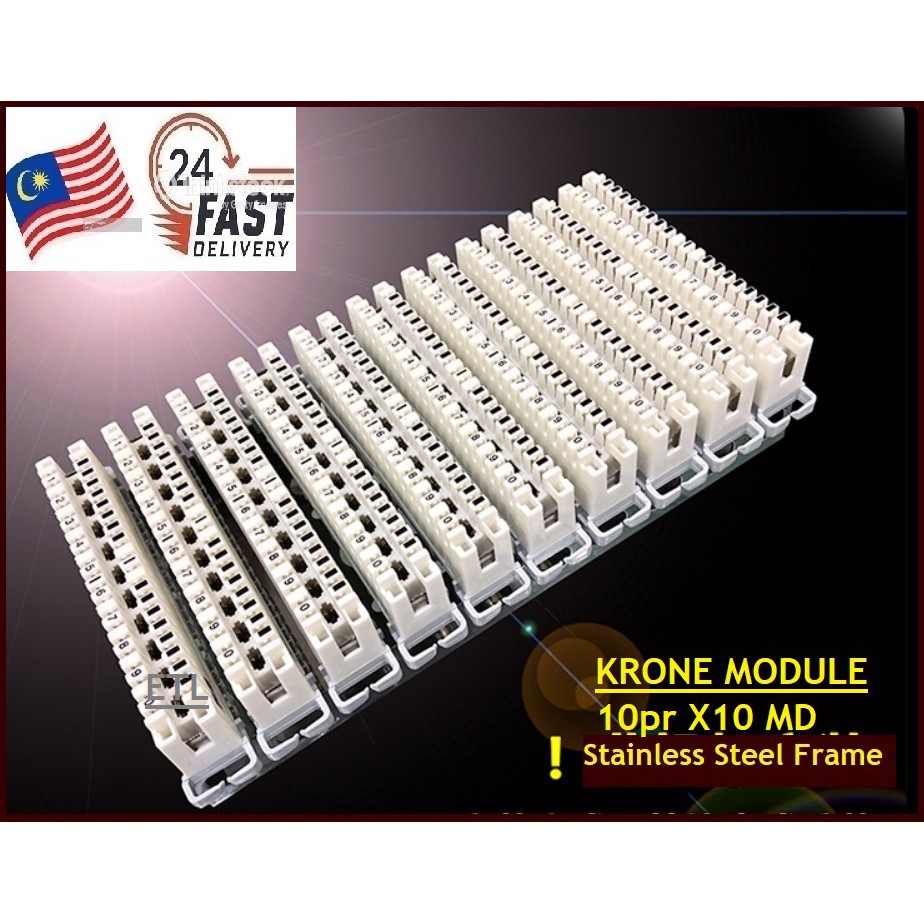 10pr disconnection Module Label holder 100 Pairs Open frame | Shopee ...