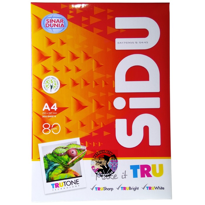 [RIM] Hvs SINAR DUNIA SIDU A4 PAPER 80 GRAM PHOTOCOPY PAPER | Shopee ...