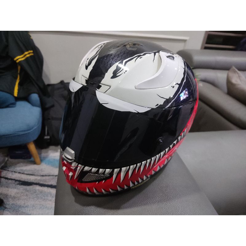 HELMET HJC RPHA 11 MARVEL VENOM V1 LIMITED EDITION SIZE M AUTHENTIC ...