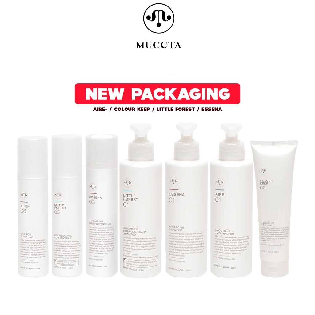 New Packaging!! Mucota Japan Full Series - Aire+ / Little Forest / Colour Keep / Essena - Made ...