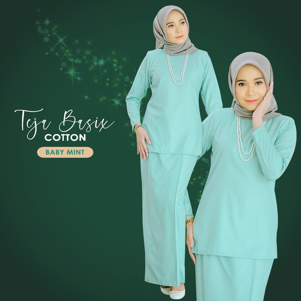 💥LIMITED💥TEJA BASIX COTTON BAJU KURUNG KEDAH VIRAL PASTEL COLOUR BAJU ...