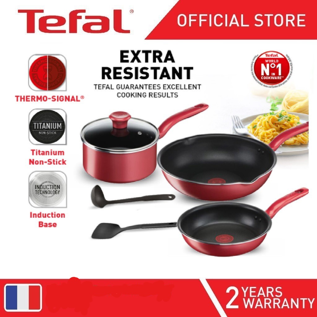 Tefal Fresh Start Cookware (6 PCS) (B507S6) | Shopee Malaysia