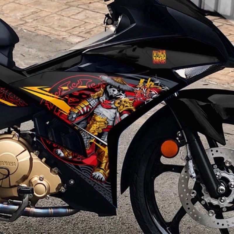 Car Stamp exciter 150 panda panda Black Car Stickers | Shopee Malaysia