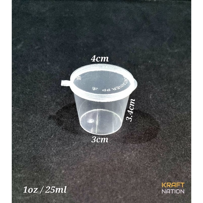[Ready Stock] 10 PCS 1oz/2oz/3oz/4oz/8oz PP5 Sauce Container / Deli ...
