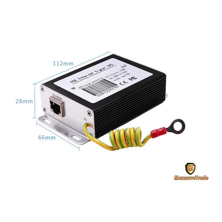 1000M POE Ethernet Network Surge Protector Lightning Arrester Network ...