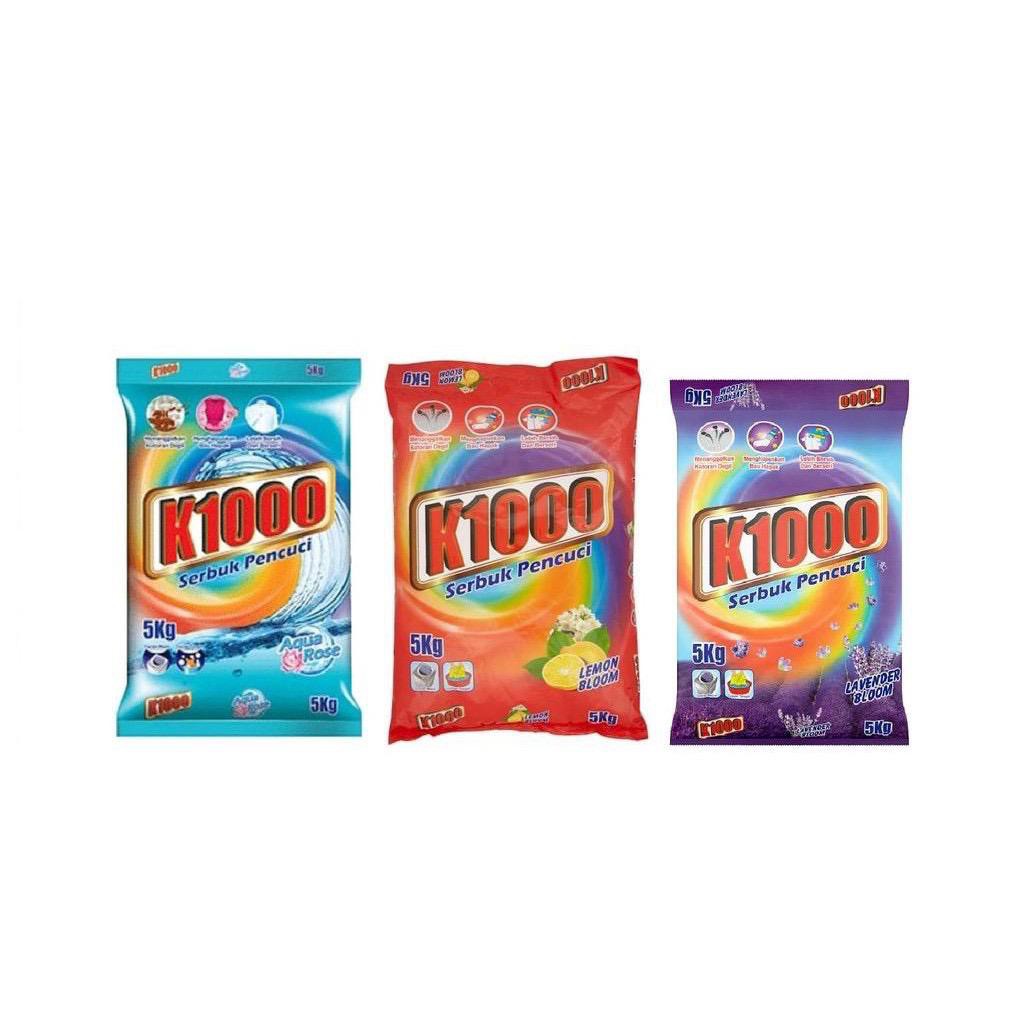 K1000 Detergent Powder 5kg - 3 Variants | Shopee Malaysia