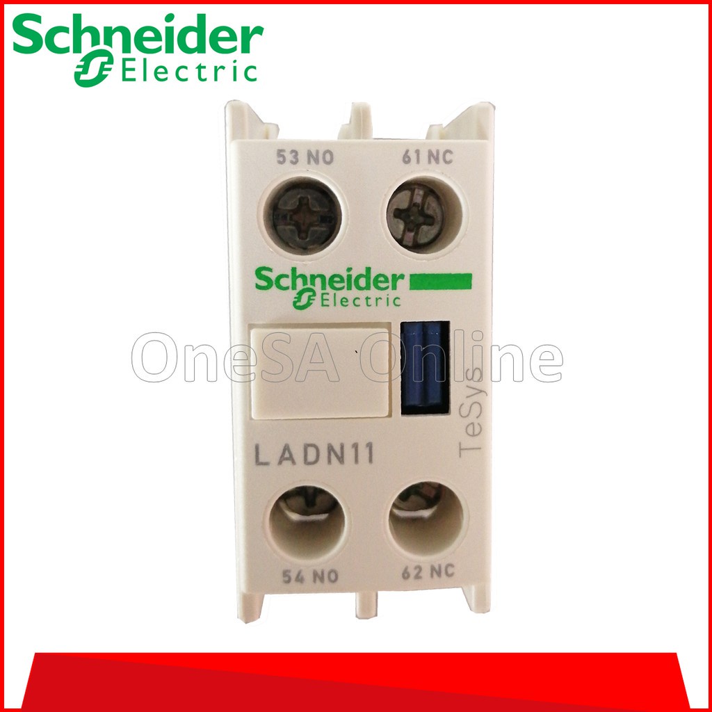 SCHNEIDER AUXILIARY CONTACT D TYPE FRONT MOUNT(LADN02,11,22) | Shopee ...