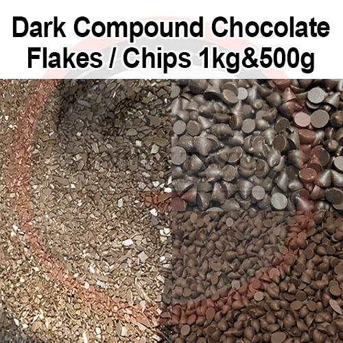 Dark Compound Chocolate Flake/Chip/Mini Chip 1kg/500g | Shopee Malaysia