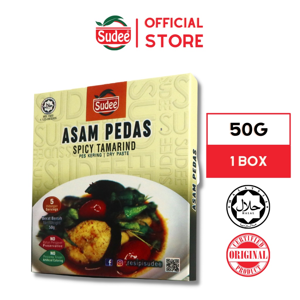 SUDEE Asam Pedas Dry Paste [50g] | Shopee Malaysia