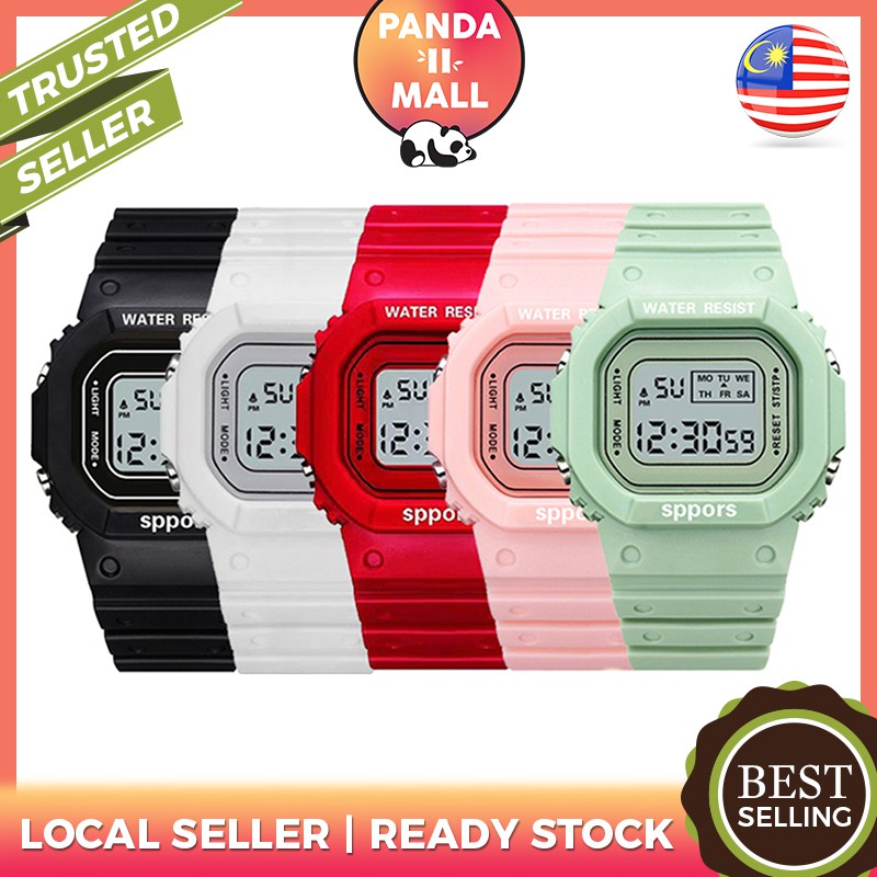 [🐼PANDA PROMO🐼] 2 YEARS WARRANTY HONHX Sports Digital LED Men Women Kid Watch Jam Tangan Lelaki ...