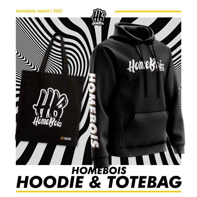 HOMEBOIS COMBO HOODIE & TOTEBAG MERCH 2021 | Shopee Malaysia
