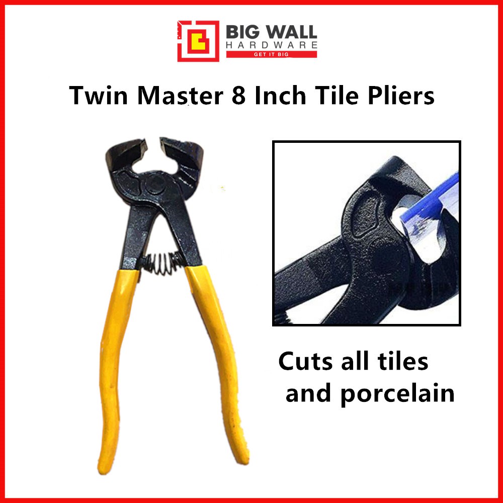 Twin Master 8 Inch Glass & Mosaic Trimmer & Nipper Tile Pliers [Big ...