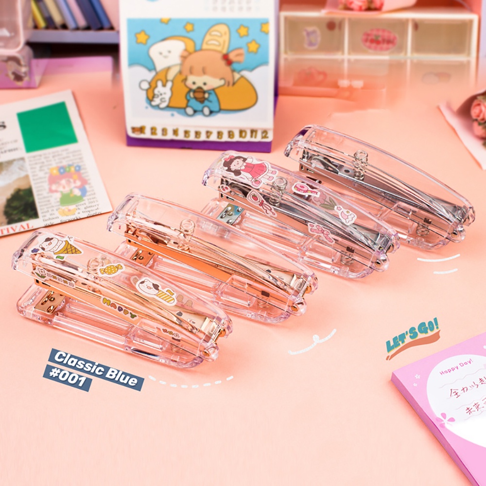Transparent Stapler Stationery Staple Office School Stapling Binder ...