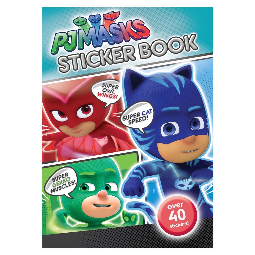 PJ Masks Sticker Activity Book with Activities Puzzles & Games For Kids ...
