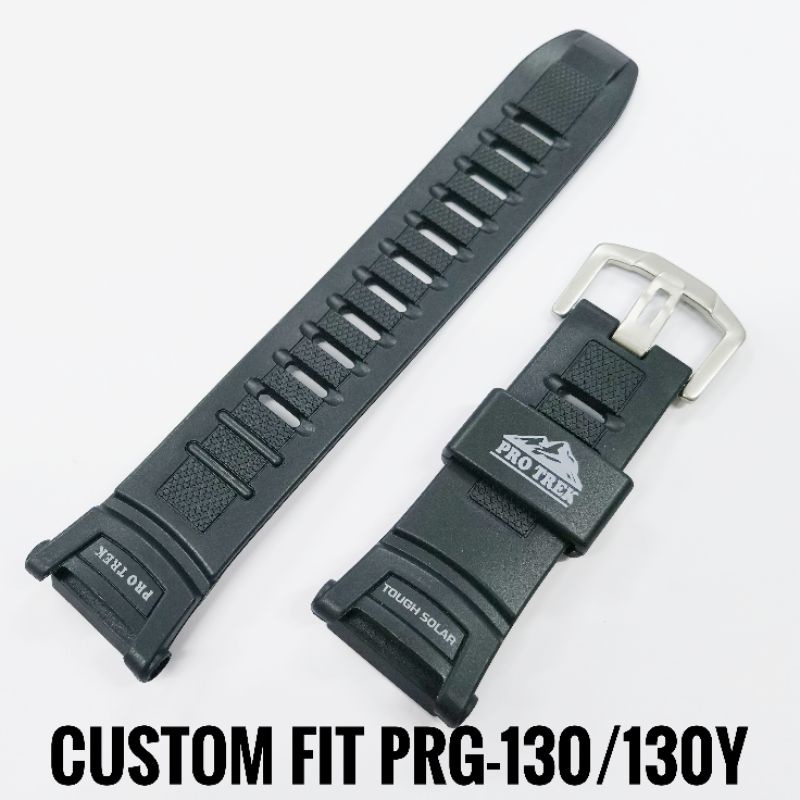 CUSTOM FIT PROTREK PRG-130 / 130Y REPLACEMENT BAND.BLACK COLOUR ...