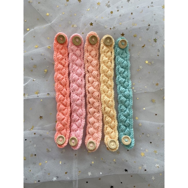 Extra Long Face Mask Extender Crochet/Mask Adapter/Ear Saver/Penyambung ...