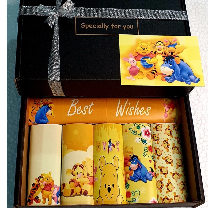 🚀 WINNIE THE POOH Personalized Surprise Chocolate Gift Box 5 pcs + 2pcs ...
