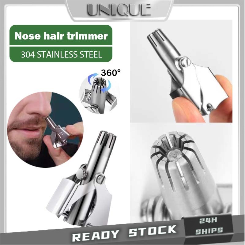 Nose Trimmer Men Stainless Steel Manual Trimmer Nose Razor Shave ...