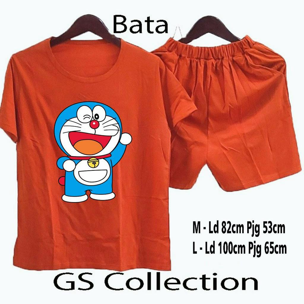 Gsc - Women's Doraemon Set // Women's Doraemon DTF Suit | Shopee Malaysia