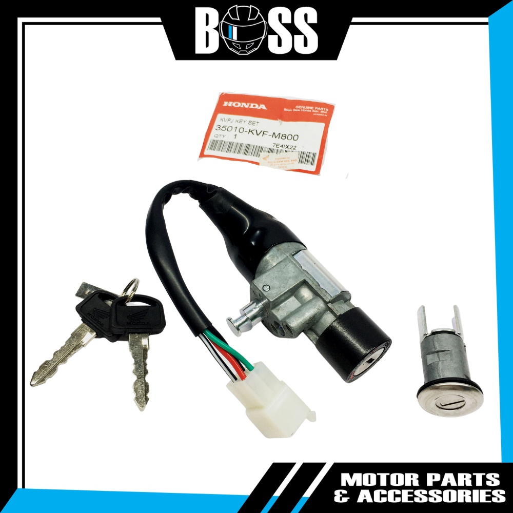 HONDA DREAM 2 (100% ORIGINAL) Main Switch Set & Seat Lock (KVF ...