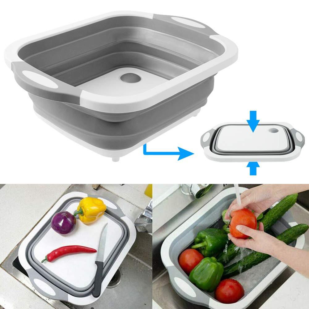 3 In 1 Multipurpose Chopping Board with Small Wash Basin Chopping Board ...