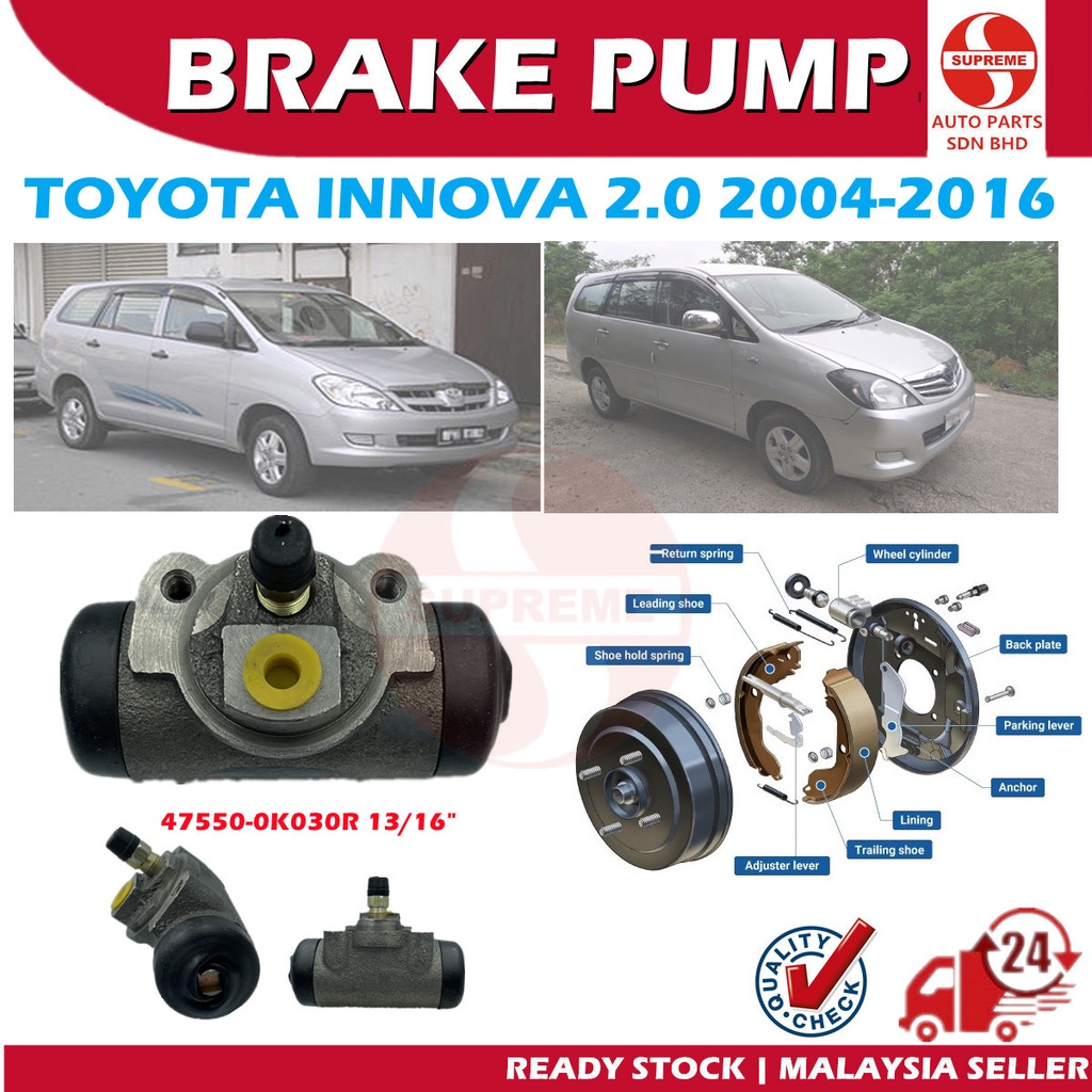 S2U Rear Wheel Brake Pump Toyota MPV Innova 2.0 Cylinder Hydraulic ...