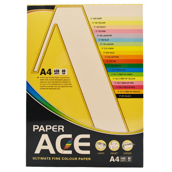Ace Paper Ultimate Fine Deep Gold Color Paper A4 80gsm | Shopee Malaysia