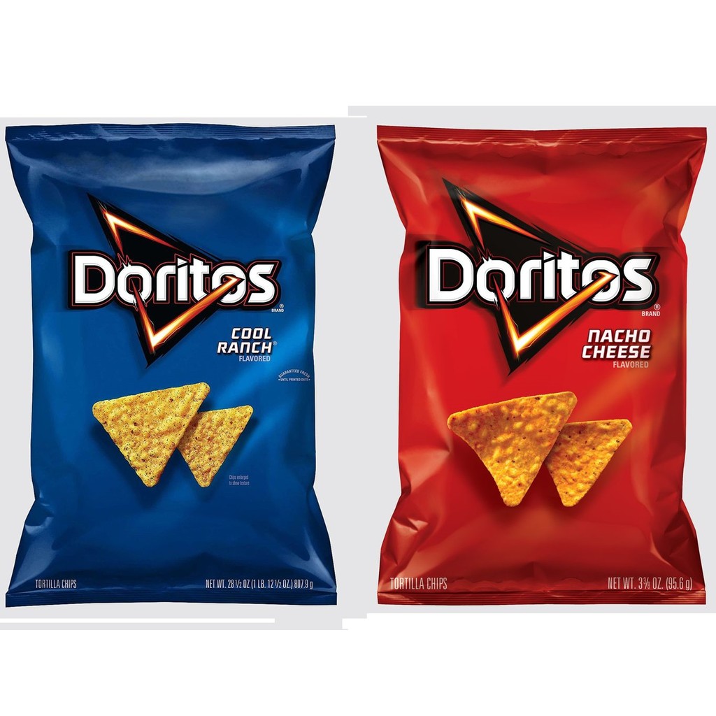 Doritos Tortilla Chips Nacho Cheese Cool Ranch 28 3g Shopee Malaysia