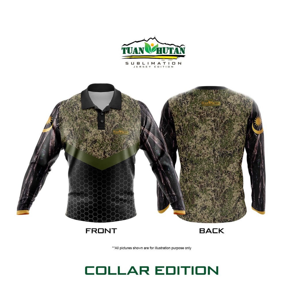 T-shirt Exclusive Tuan Hutan (Collar Edition) | Shopee Malaysia