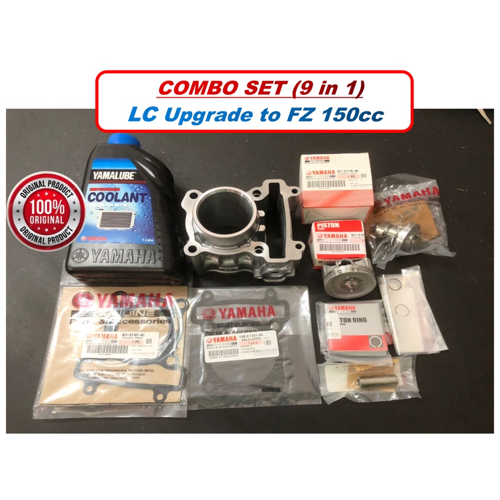 LC COMBO (Upgrade 150cc) FZ ORI HLY ORIGINAL YAMAHA BLOCK CAM CERAMIC SET LC135 4S 5S V1 V2 V3 ...