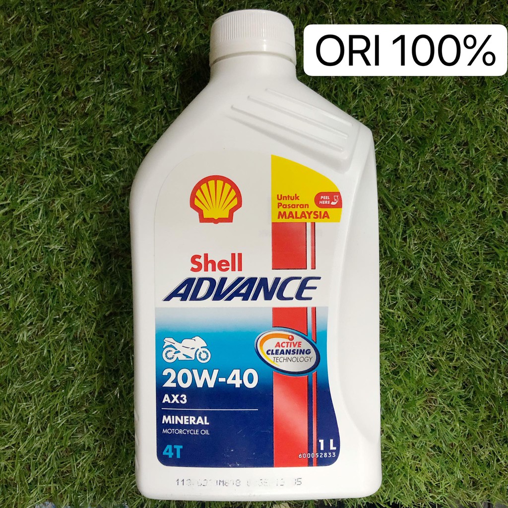 4T SHELL AX3 20W-40 1L ORI 100% | Shopee Malaysia