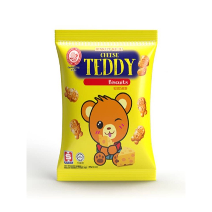 CAP PING PONG TEDDY BISCUIT CHOC 120G | CHEESE TEDDY 90G | Shopee Malaysia