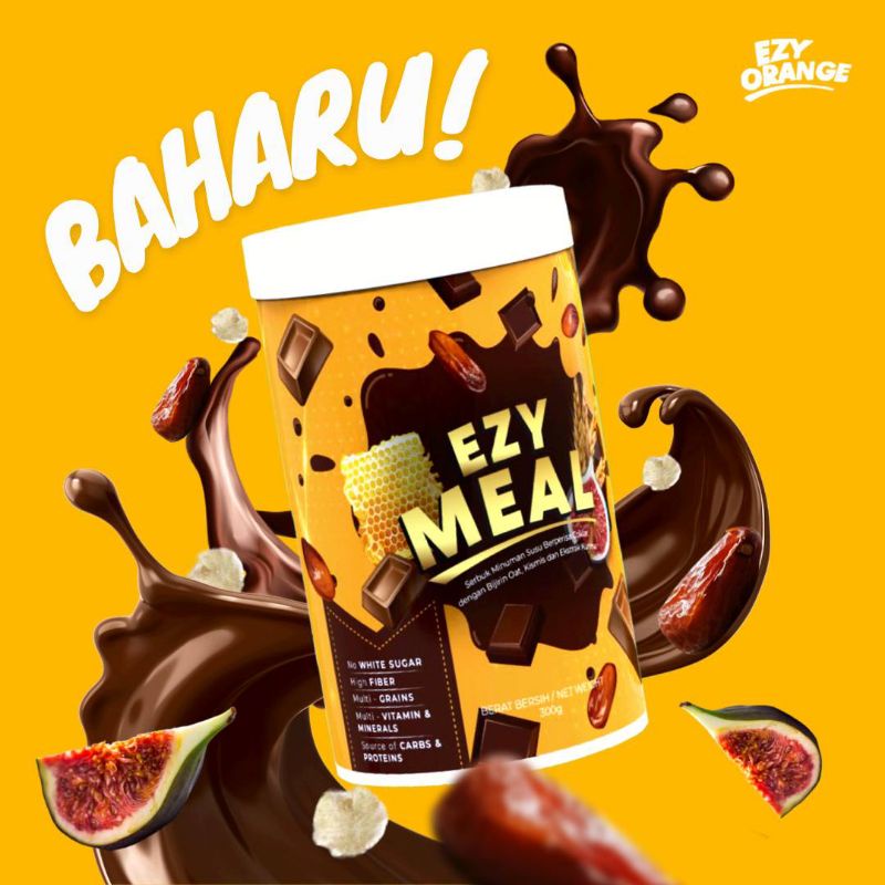 (READY STOCK) Ezy Meal Replacement High Fiber Oat Drink Chocolate ...