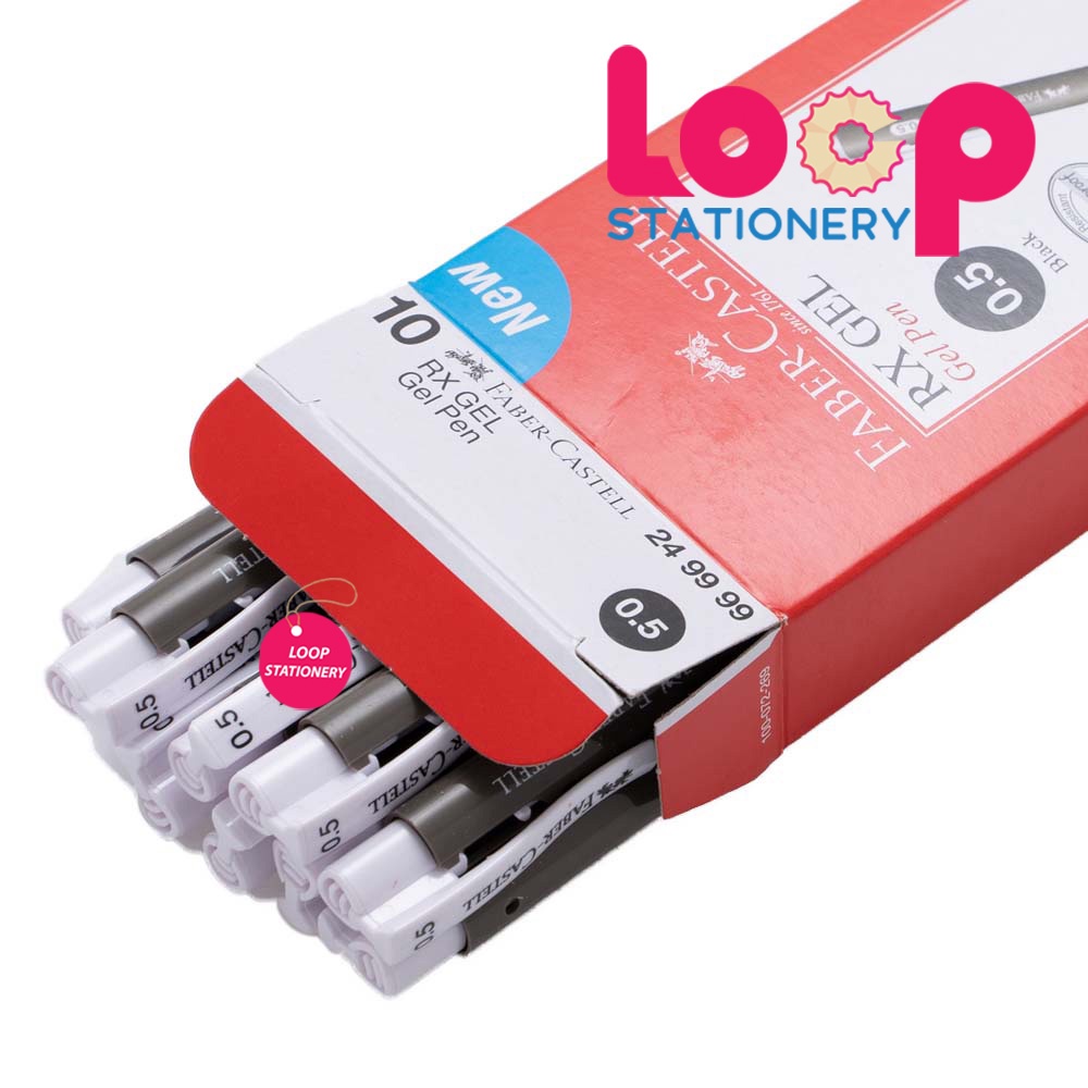 Faber-Castell RX Gel Pen 0.5mm/0.7mm Black/Blue/Red | Shopee Malaysia