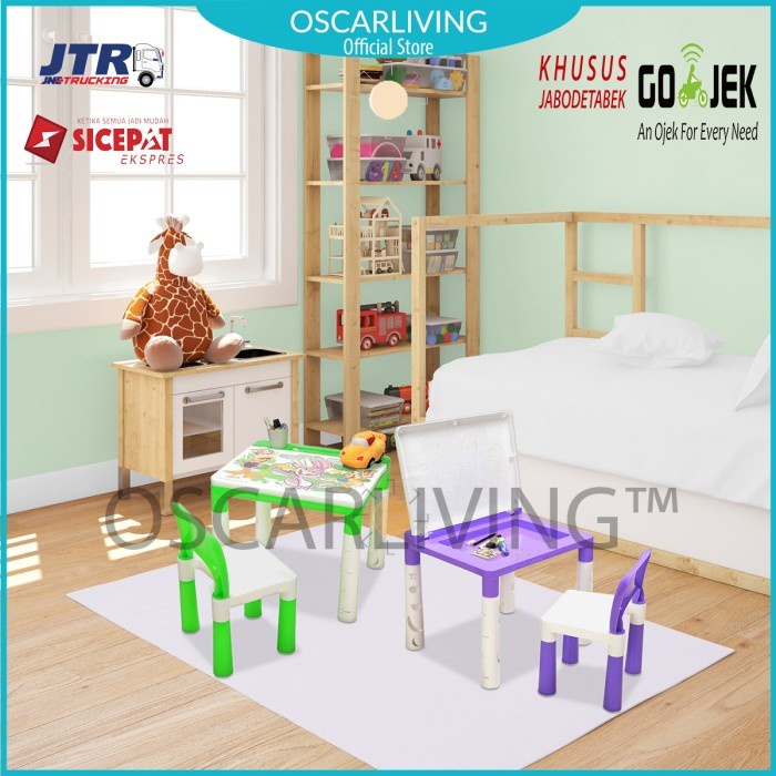 New!! Study Table SET+Children's Chair (1Set) - RANDOM Color (J196 ...