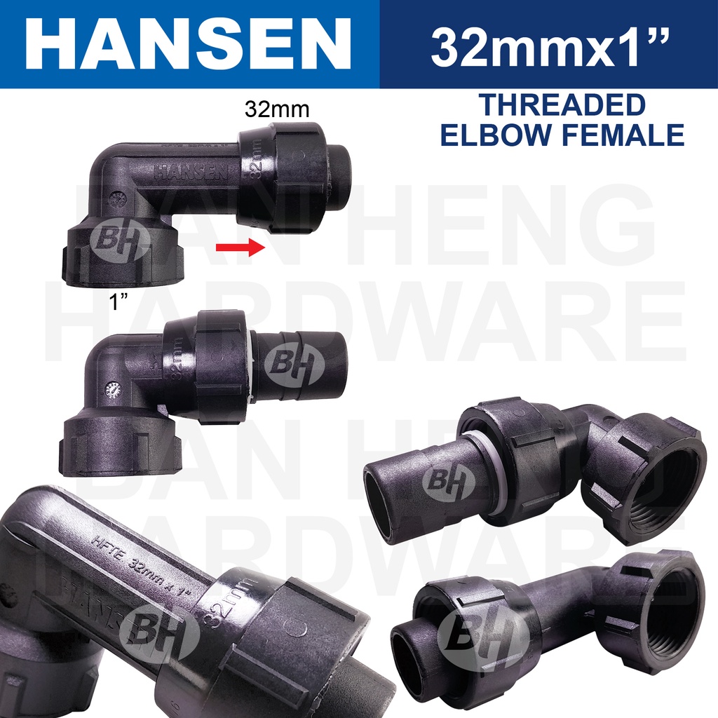 Hansen Fitting Elbow,Tee,Socket,Coupling,Tank Connector / Poly Fitting ...