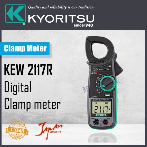 Kyoritsu KEW 2117R AC Digital Clamp Meter (Original) | Shopee Malaysia