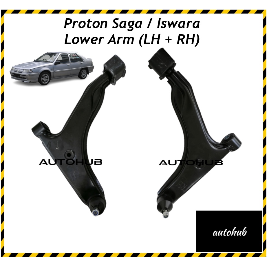 Premium Quality Saga Lower Arm Iswara Lower Arm with Bush 1 Set Right ...