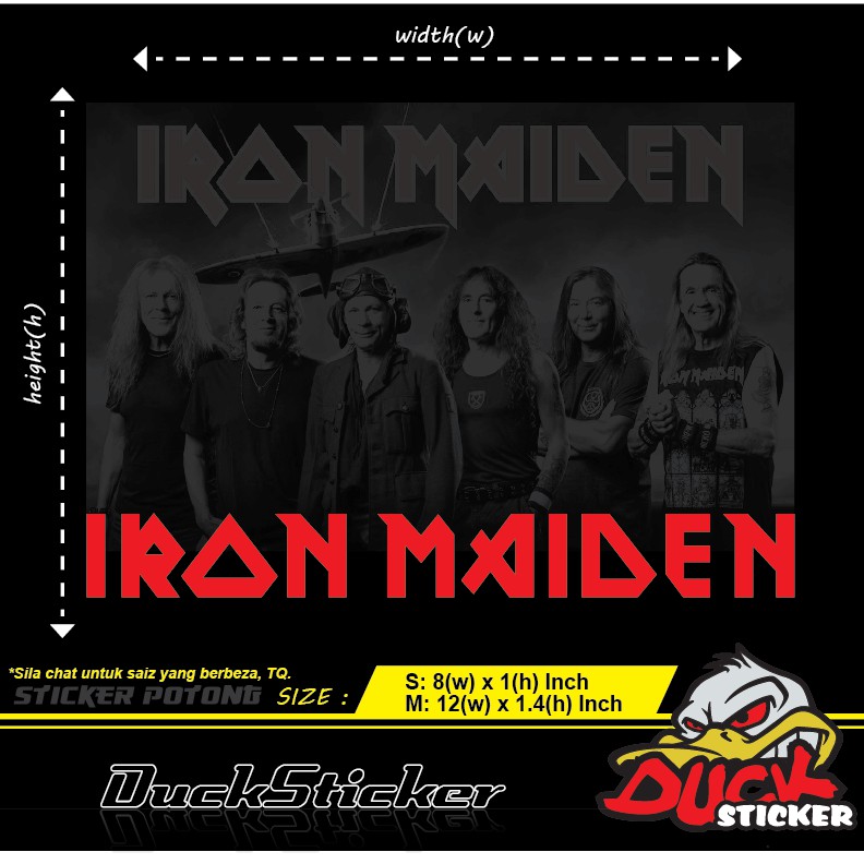 IRON MAIDEN BAND STICKER (1PCS) | Shopee Malaysia
