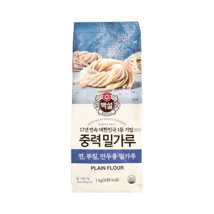 Cj Korean Wheat Flour 1kg Plain Flour Korean Foods Korean Products ...